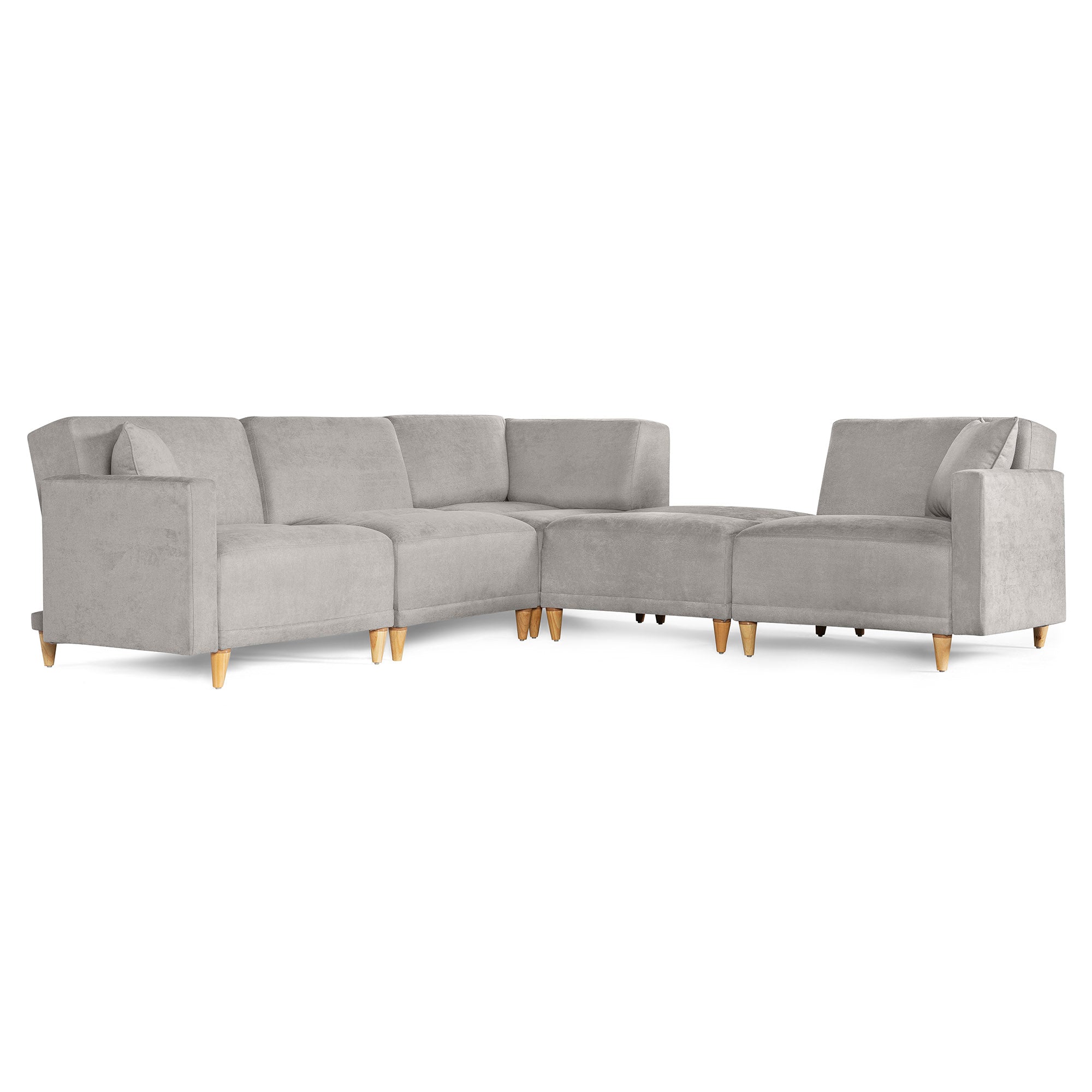 Sala modular Avalon de 5 modulos Color Gris Claro | Makora