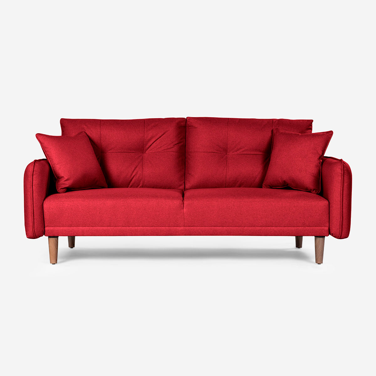 Sofá Cama Brokman Color Rojo | Makora