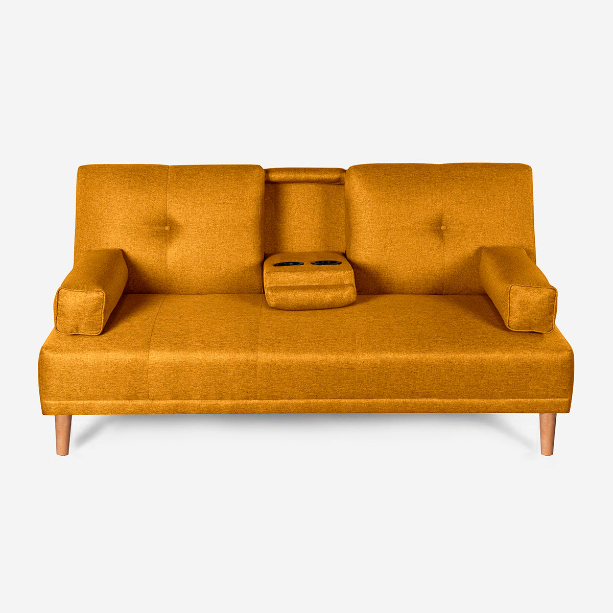 Sofá Cama Coffey Amarillo Mostaza — Makora