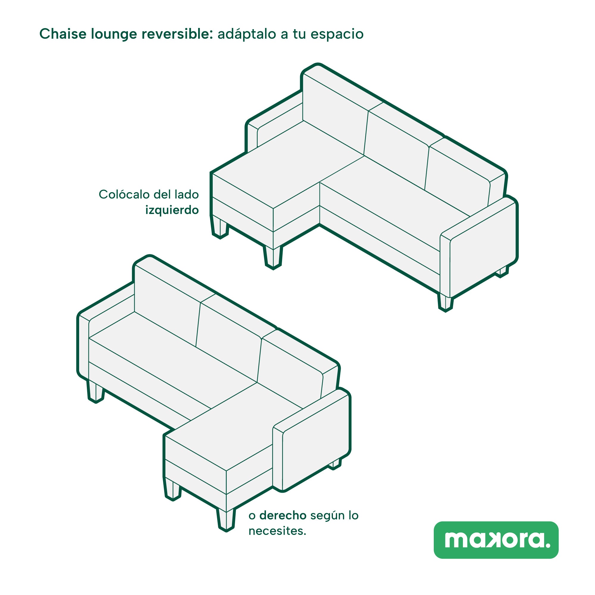 Sala Modular Chica Brunello Mostaza | Makora