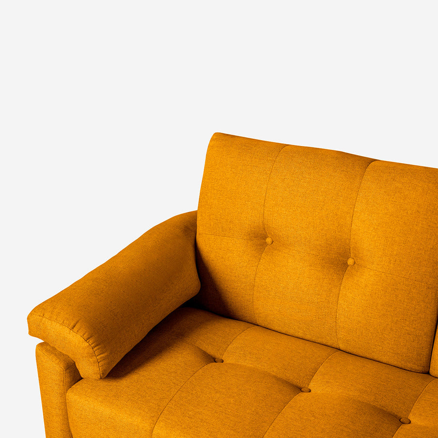 Sofá Cama Presley - Amarillo mostaza — Makora