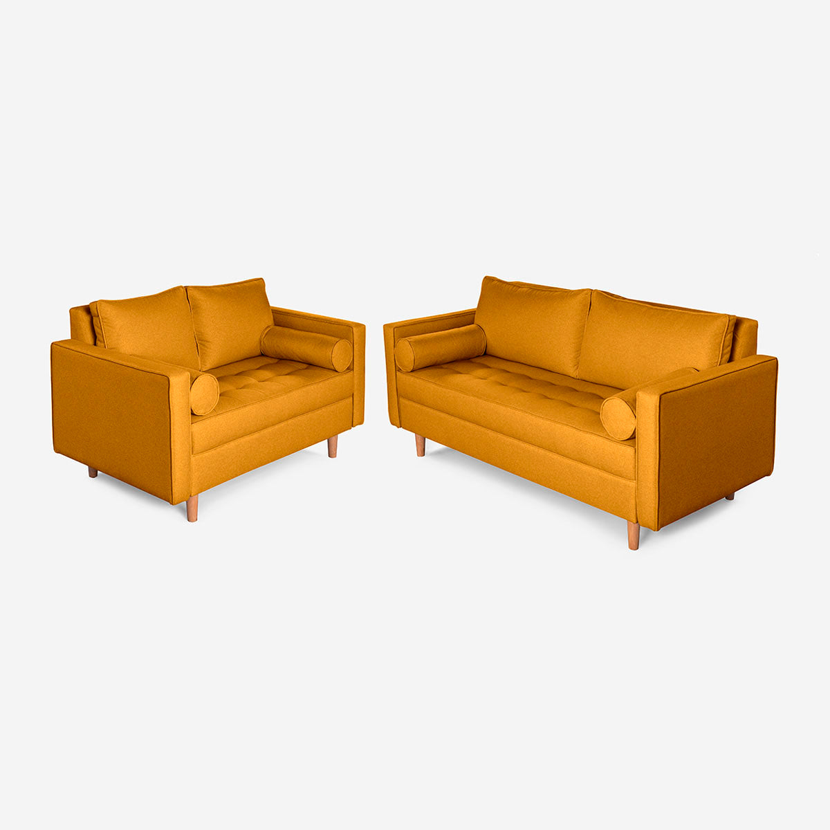 Sala 3-2 Makora Fallon Mostaza Lino De 5 Plazas | Makora