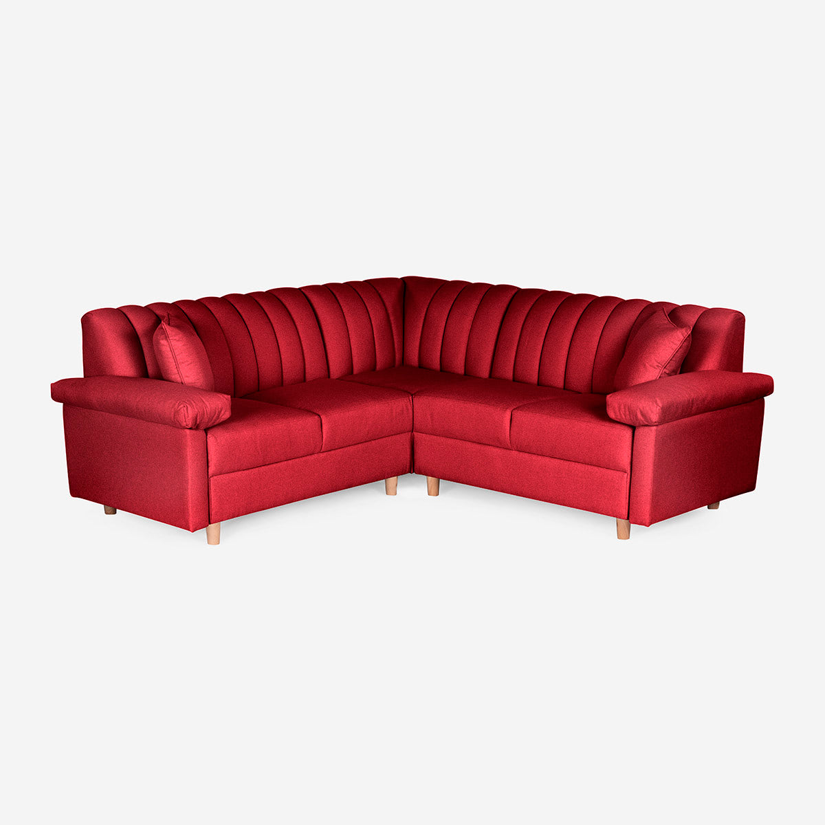 Sala Esquinera Miller Color Rojo | Makora